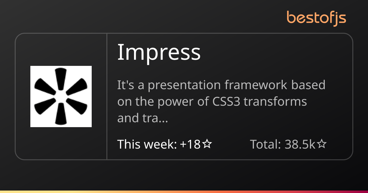 Best of JS • Impress