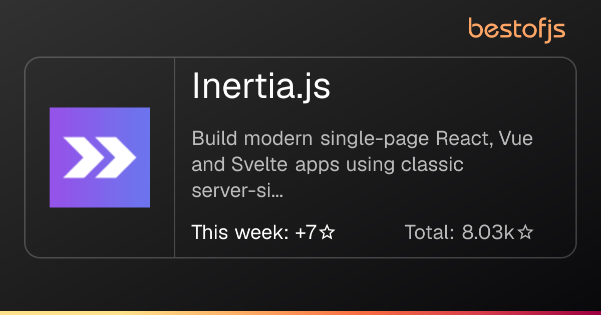 Best of JS • Inertia.js