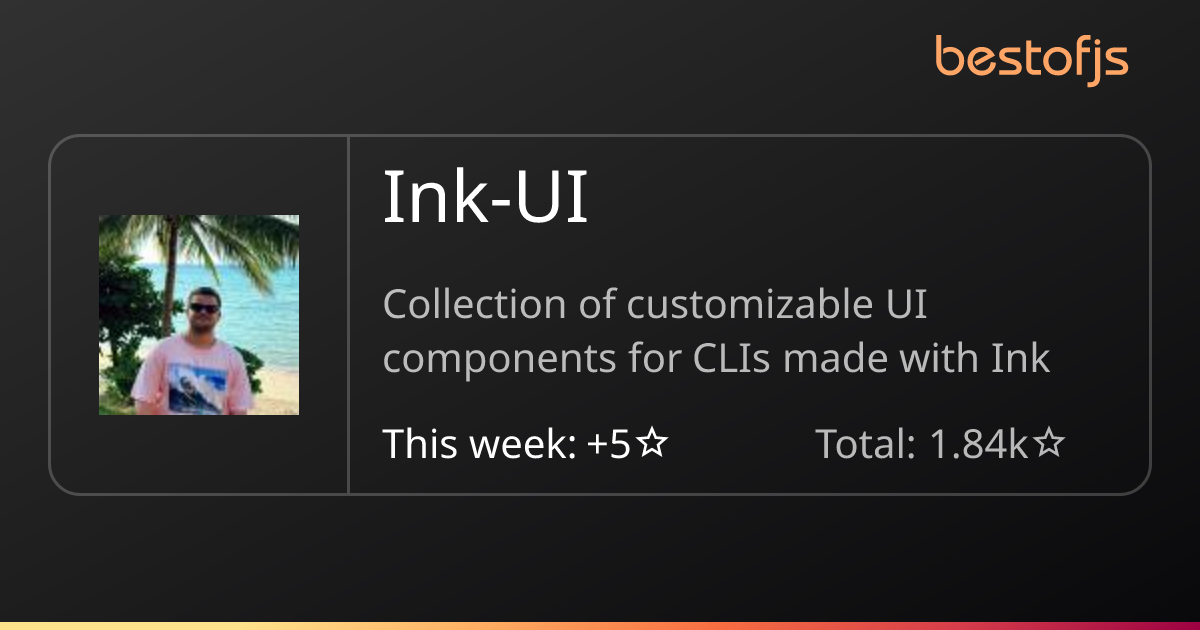 Best of JS • Ink-UI