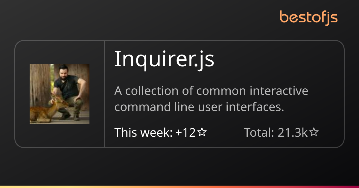 Best of JS • Inquirer.js