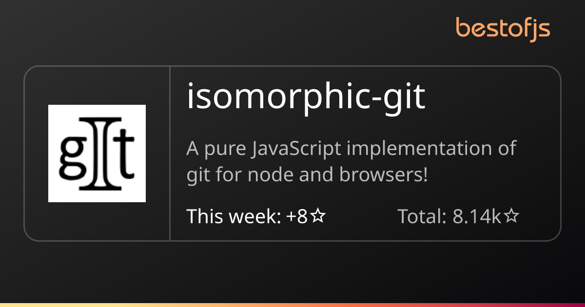 Best of JS • isomorphic-git