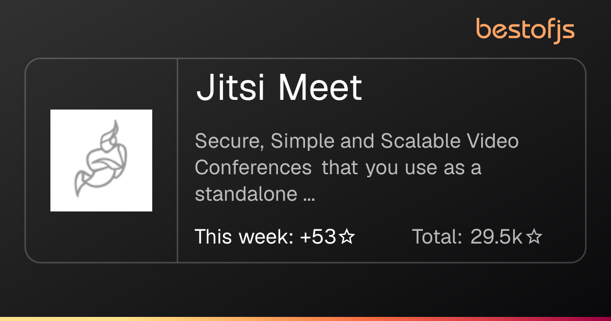 Best of JS • Jitsi Meet