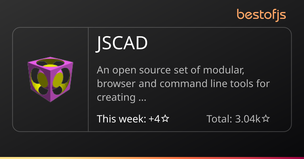Best of JS • JSCAD