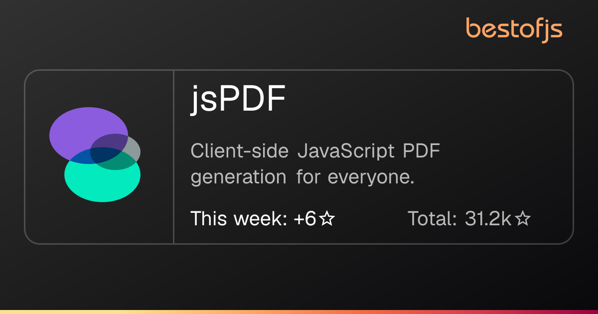 Best of JS • jsPDF