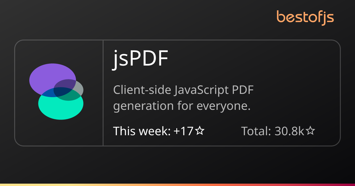 Best of JS • jsPDF