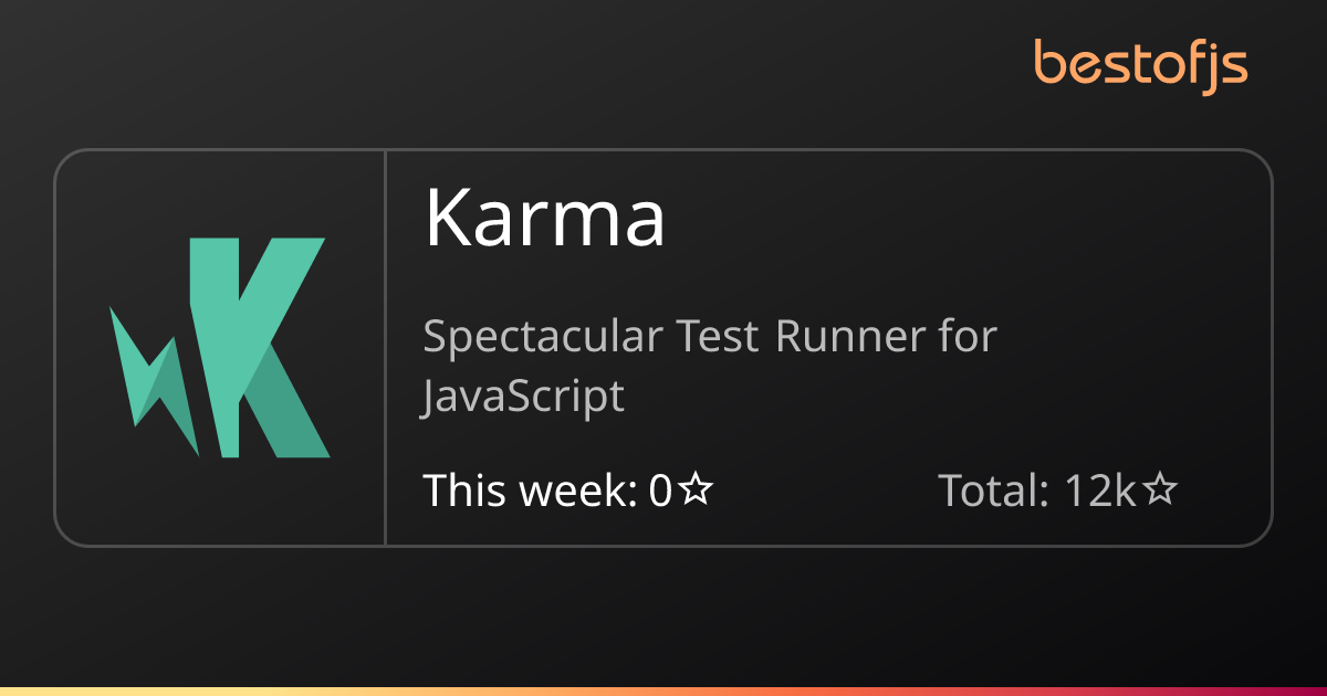 Best of JS • Karma