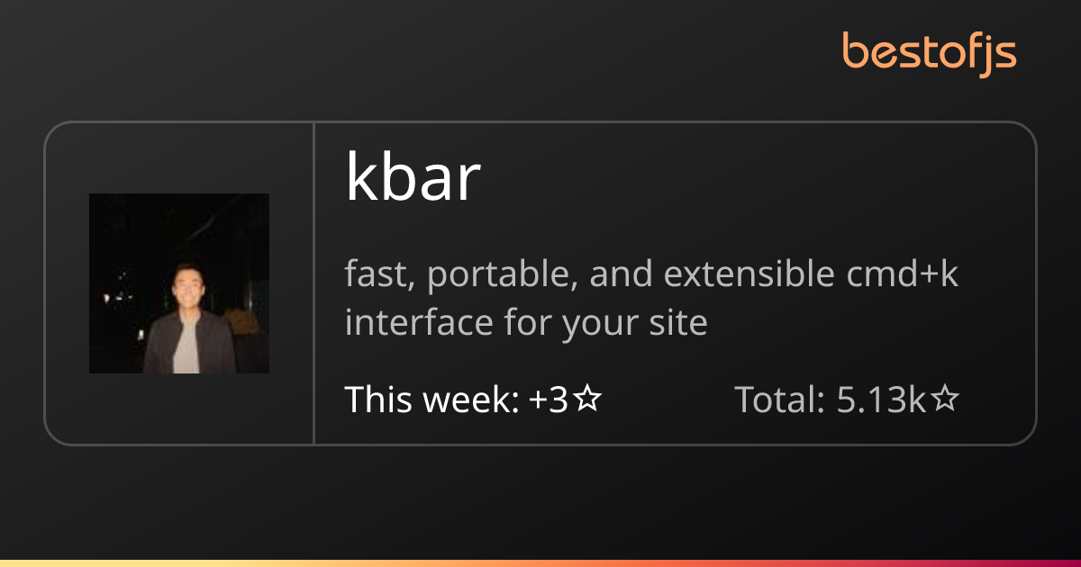 Best of JS • kbar