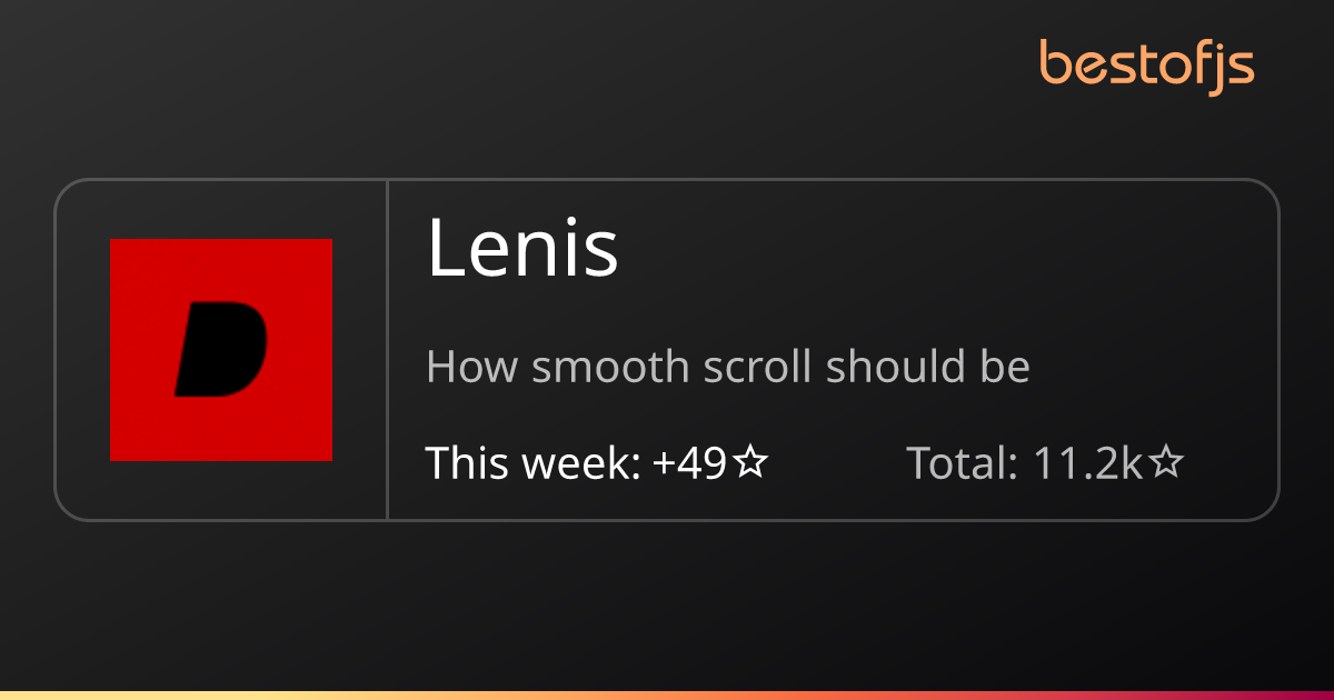 Best of JS • Lenis Best of JS • Lenis