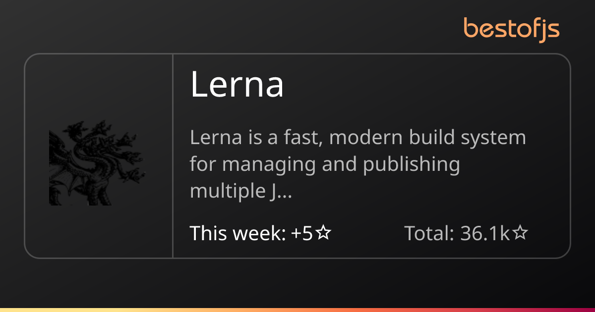 Best of JS • Lerna