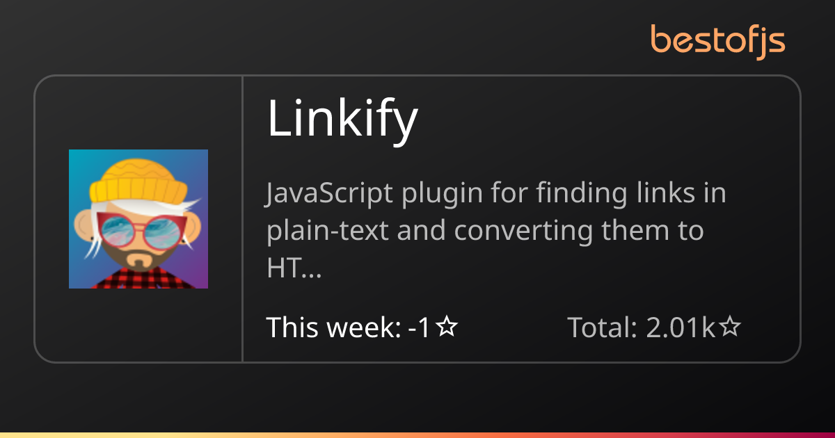 Best of JS • Linkify