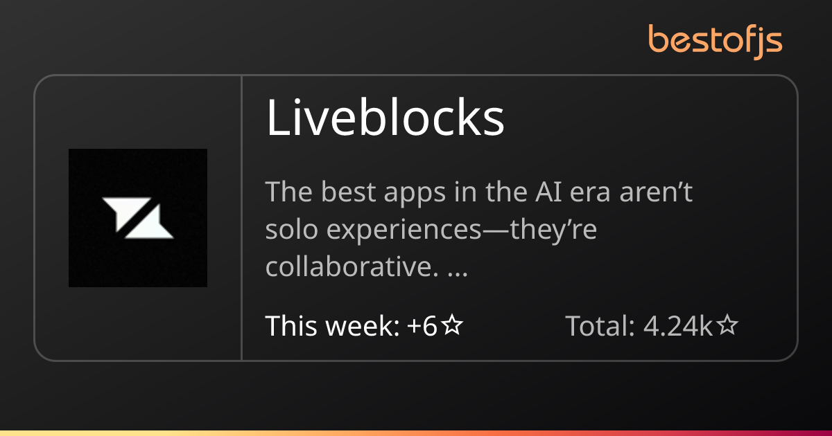 Best of JS • Liveblocks