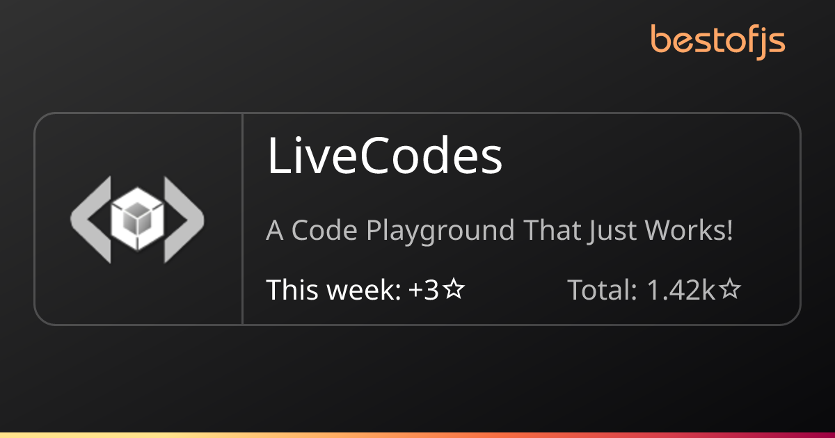 Best of JS • LiveCodes