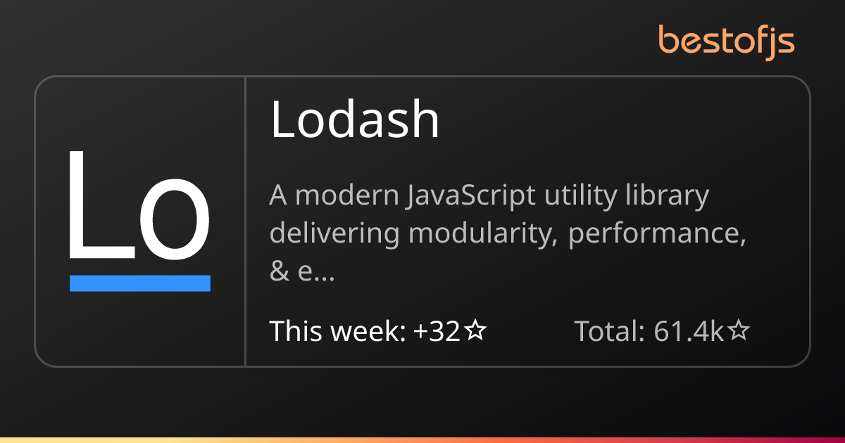 Best of JS • Lodash