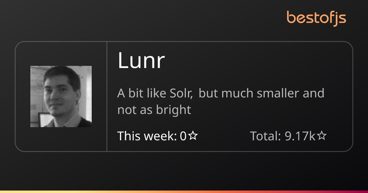 Best of JS • Lunr