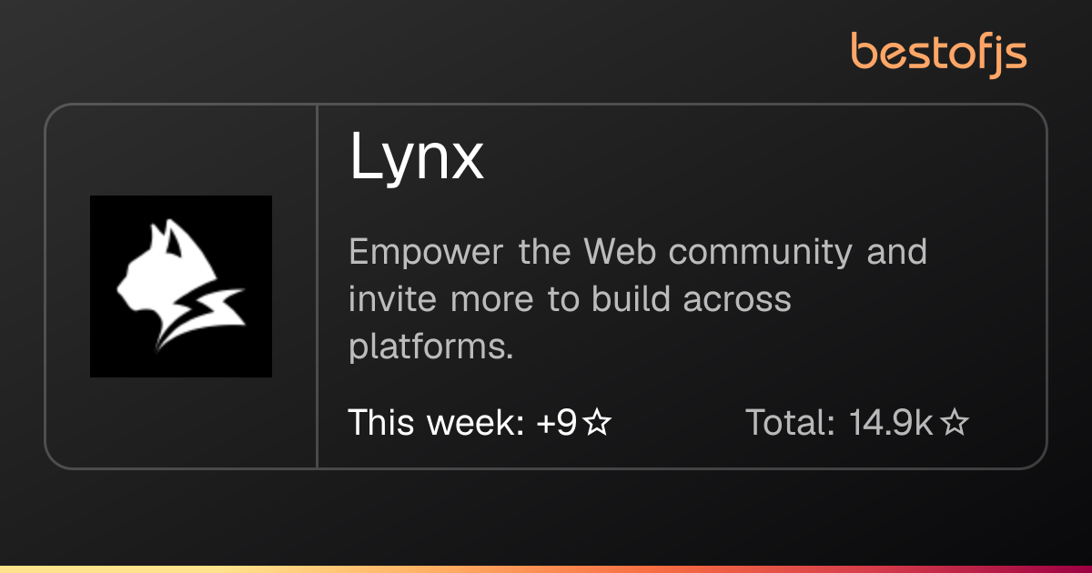 Best of JS • Lynx