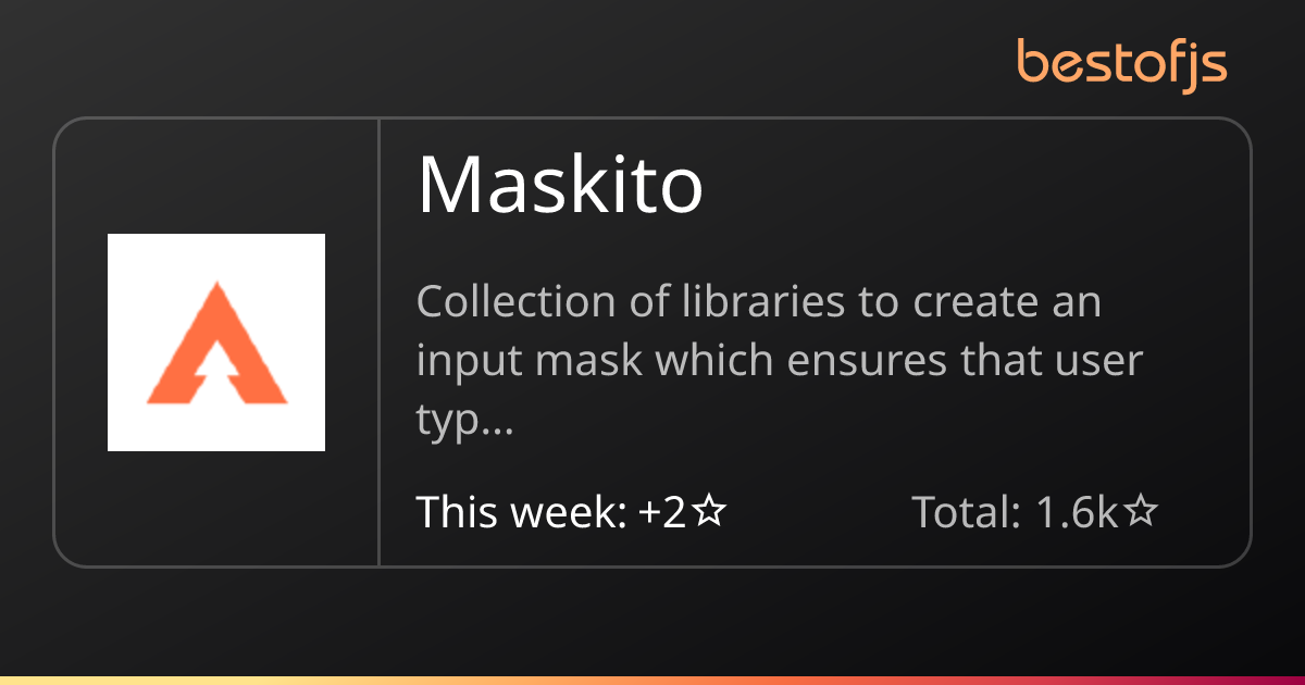 Best of JS • Maskito