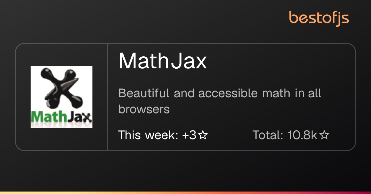 Best of JS • MathJax