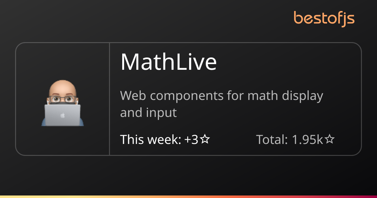 Best of JS • MathLive