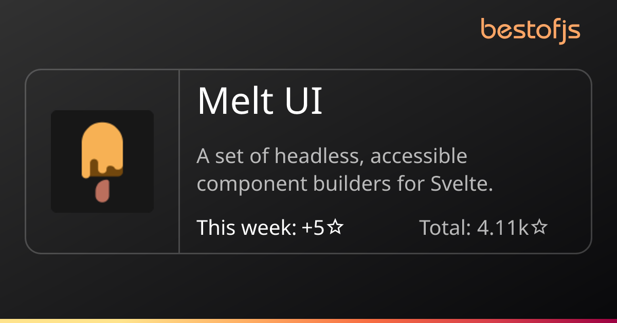 Best of JS • Melt UI