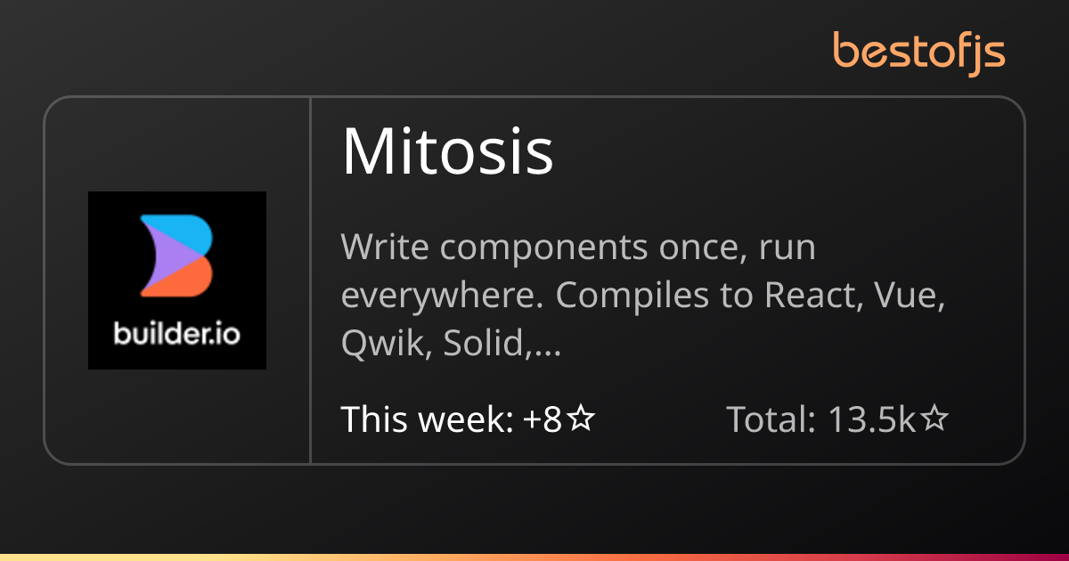 Best of JS • Mitosis