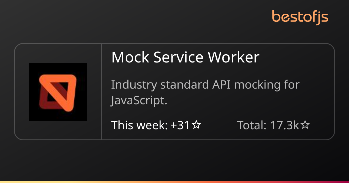 Best of JS • Mock Service Worker