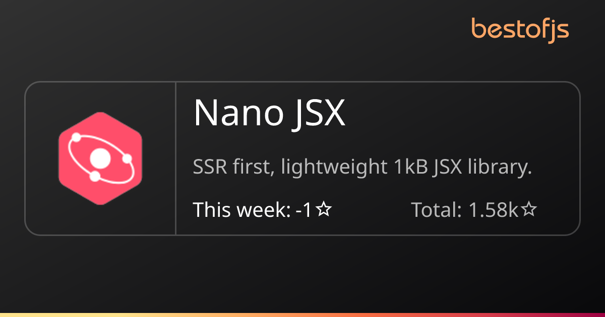 Best of JS • Nano JSX