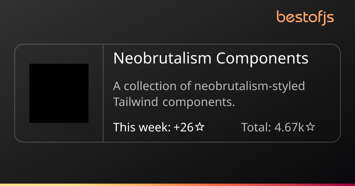 Best of JS • Neobrutalism Components