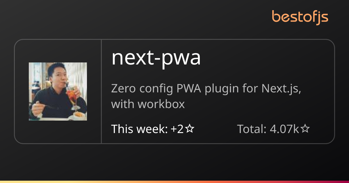 Best of JS • next-pwa