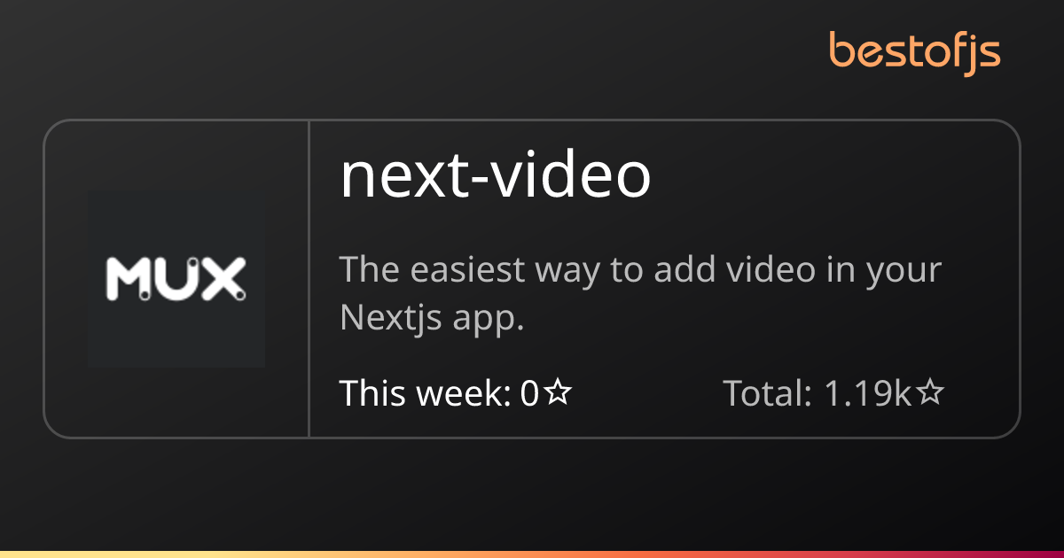 Best of JS • next-video
