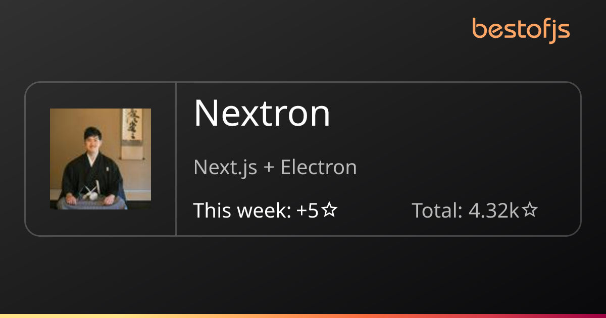 Best of JS • Nextron