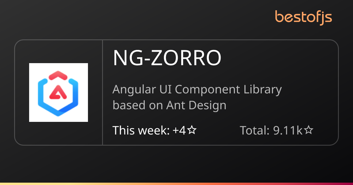 Best of JS • NG-ZORRO