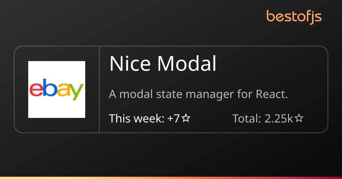 Best of JS • Nice Modal
