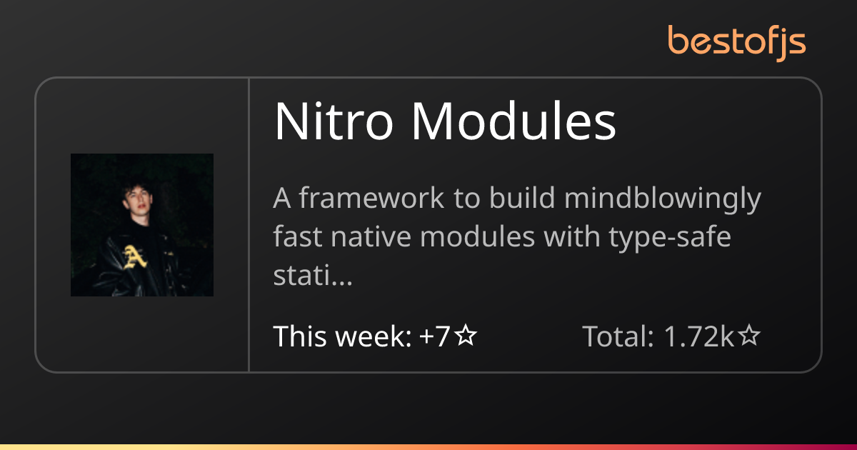 Best of JS • Nitro Modules