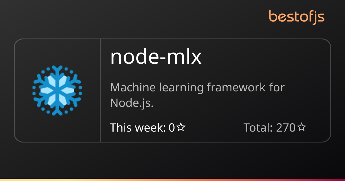 Best of JS • node-mlx