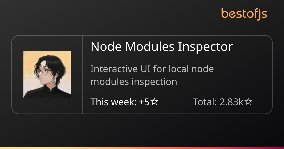 Best of JS • Node Modules Inspector