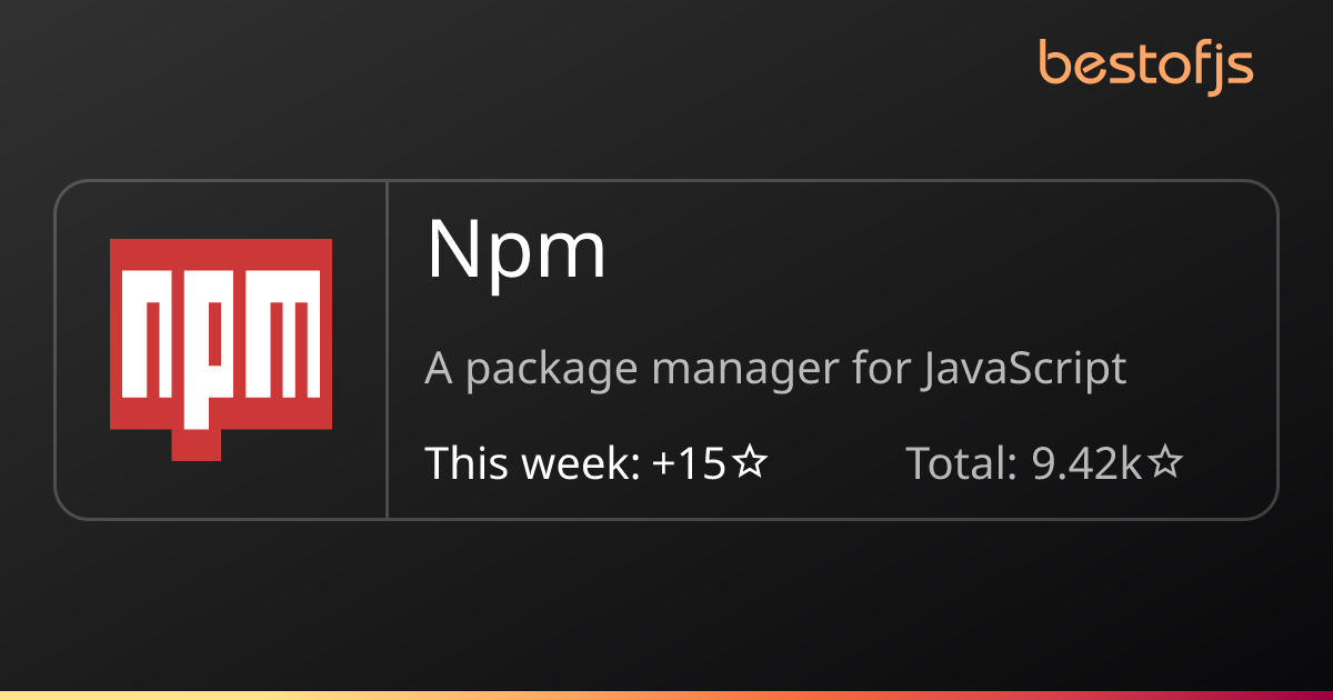 Best of JS • Npm