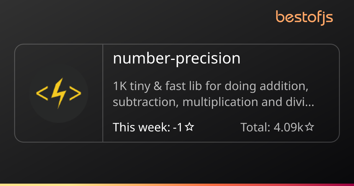 Best of JS • number-precision