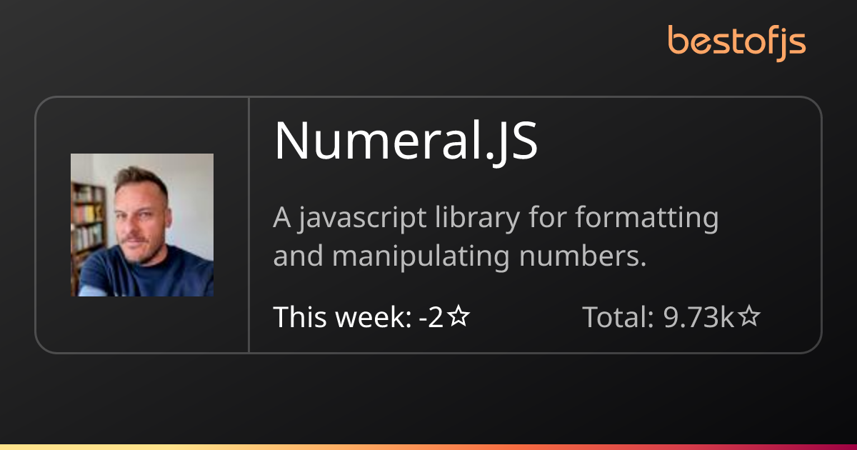 Best of JS • Numeral.JS