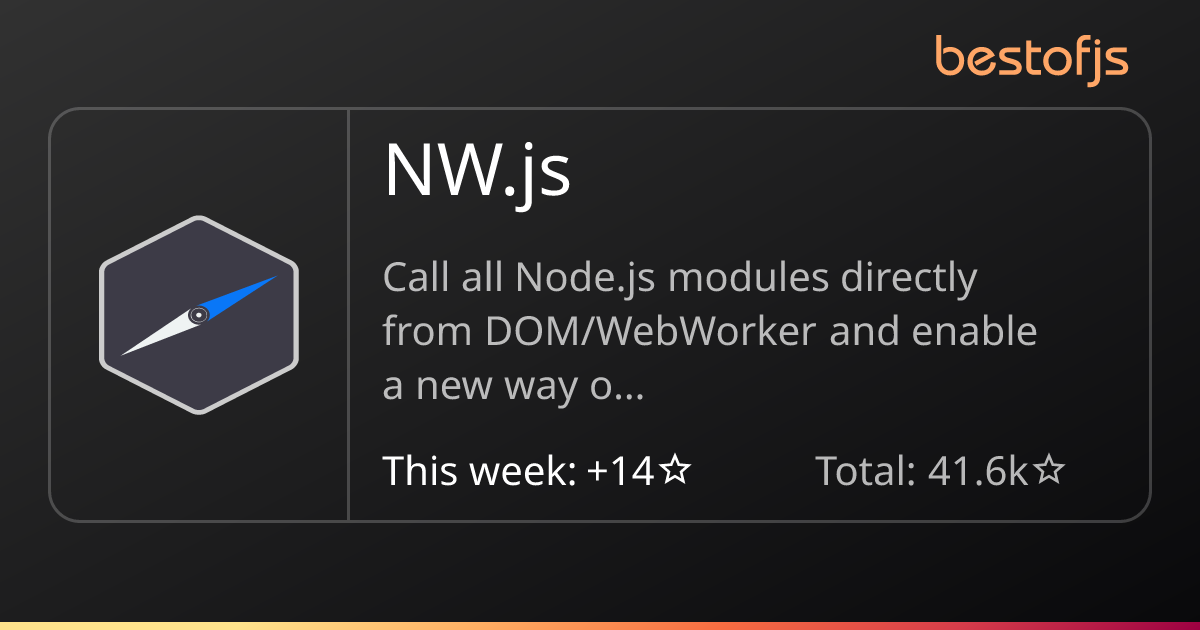 Best of JS • NW.js