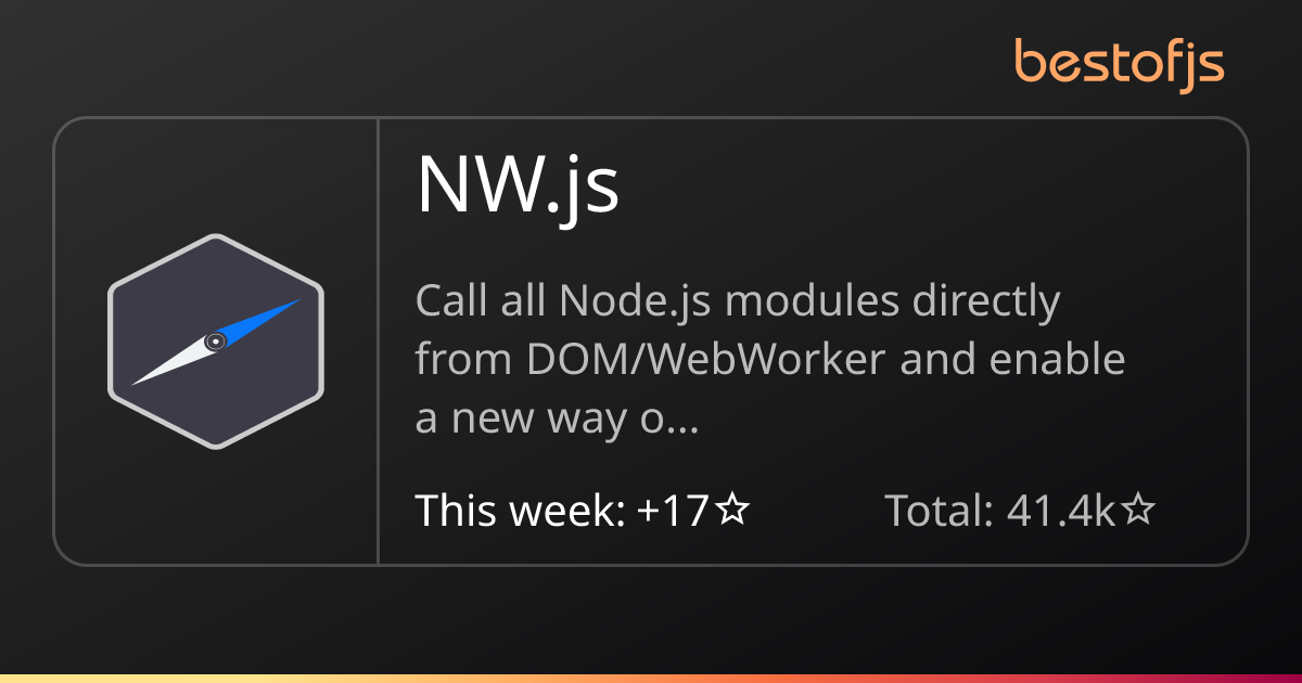 Best of JS • NW.js
