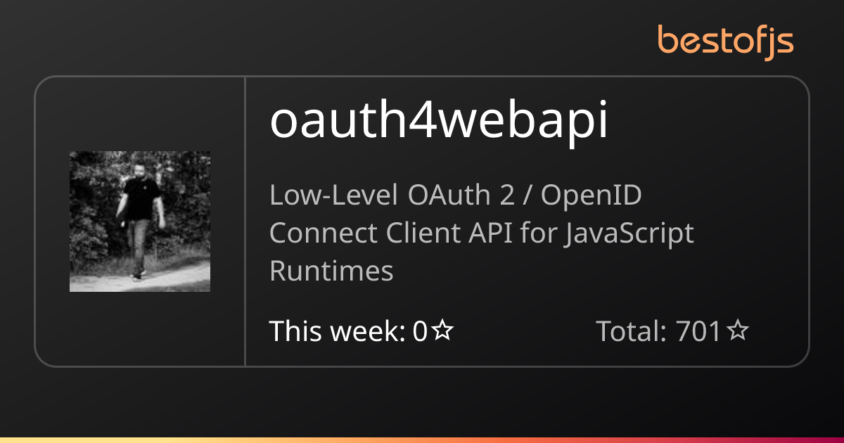 Best of JS • oauth4webapi