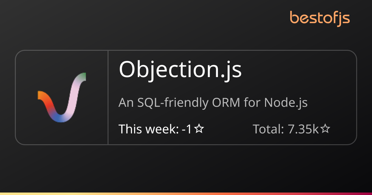 Best of JS • Objection.js