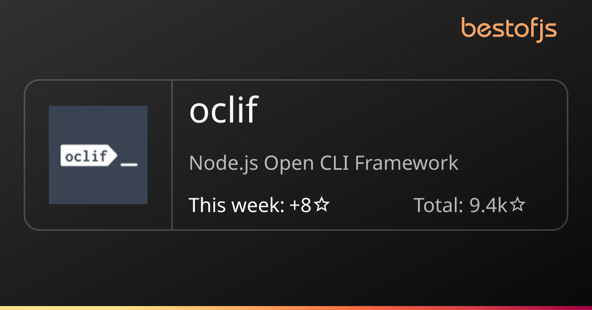 Best of JS • oclif