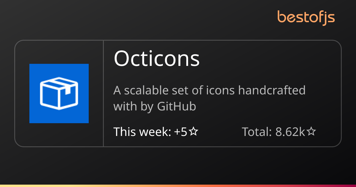 Best of JS • Octicons