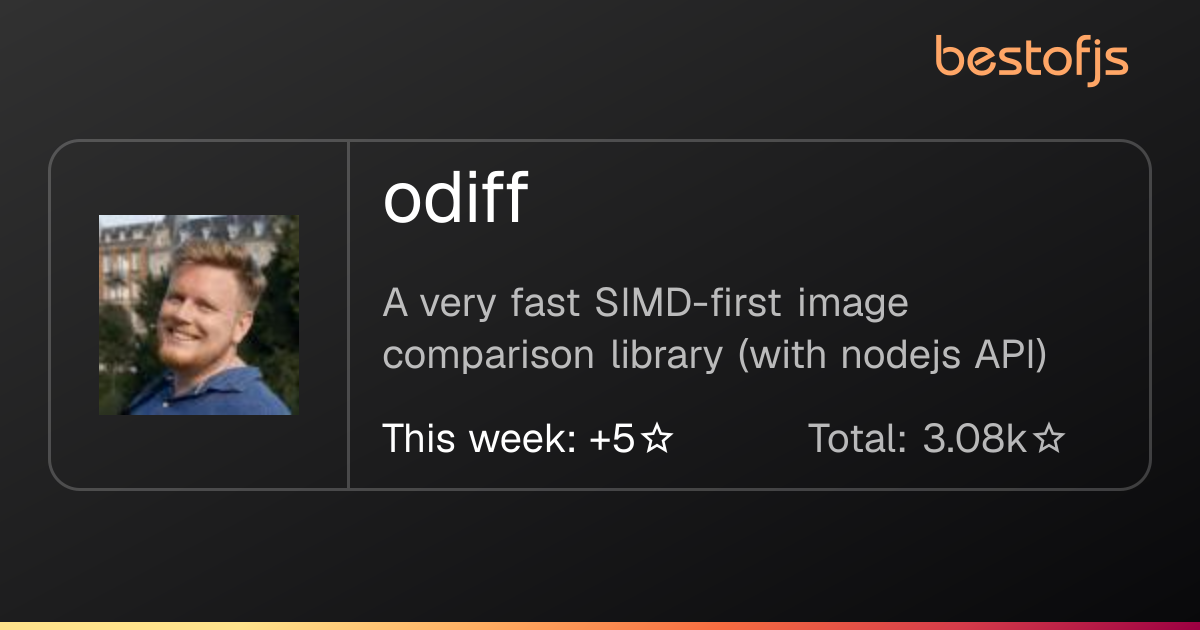 Best of JS • odiff