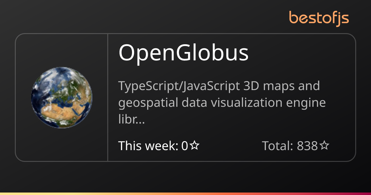 Best of JS • OpenGlobus