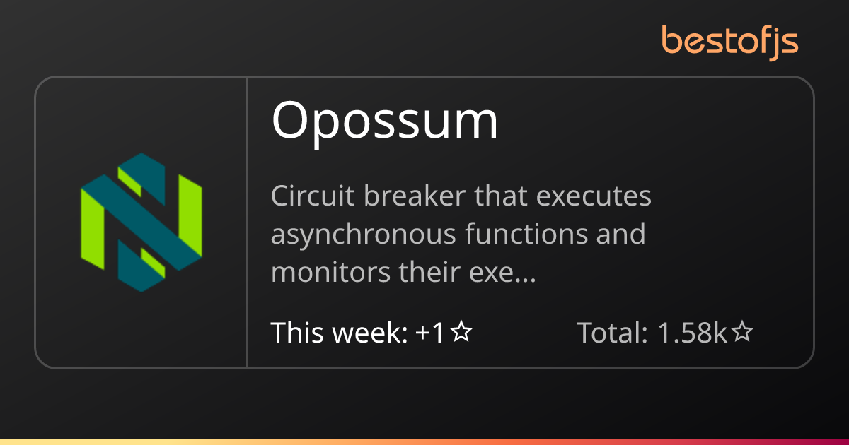 Best of JS • Opossum