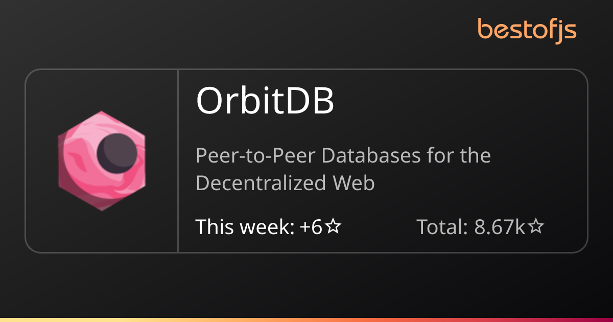 Best of JS • OrbitDB