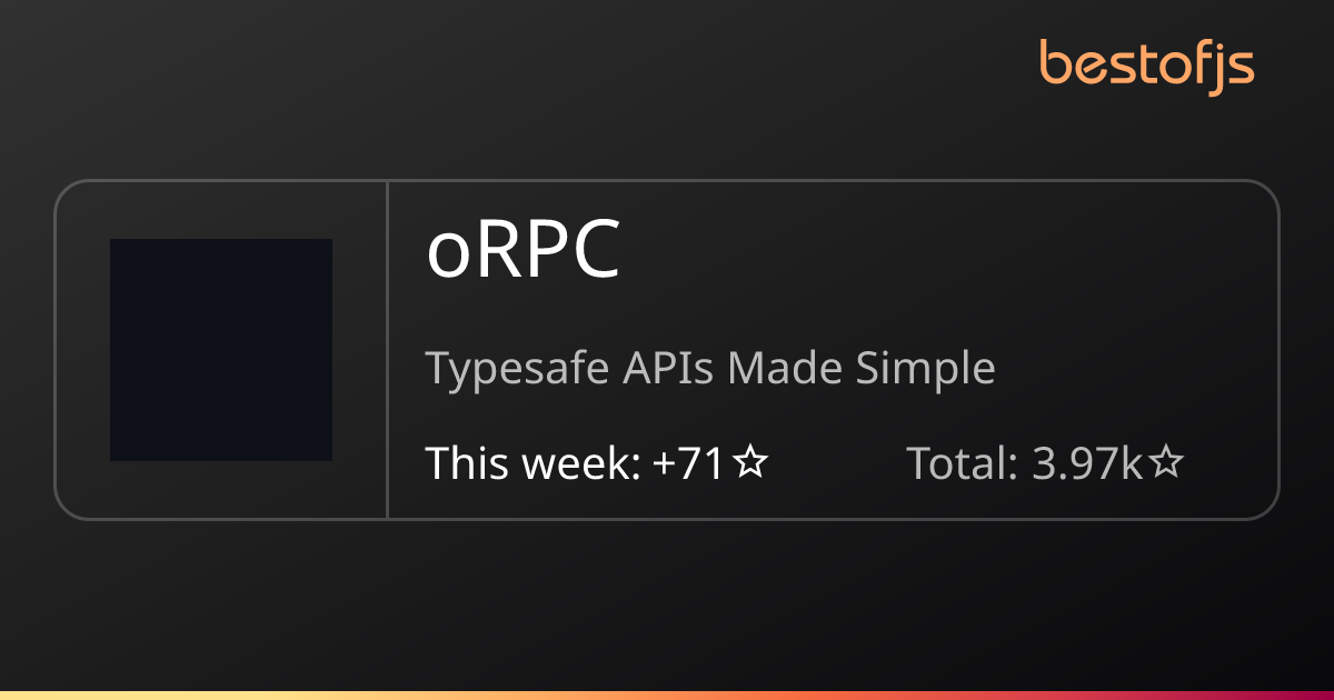 Best of JS • oRPC