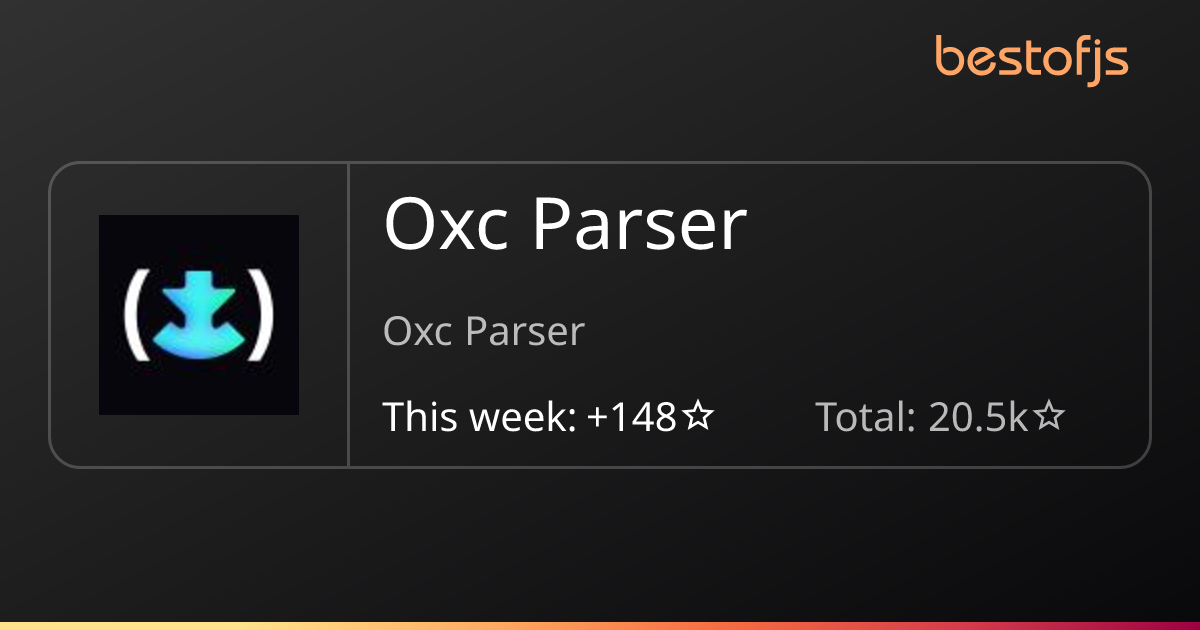 Best of JS • Oxc Parser